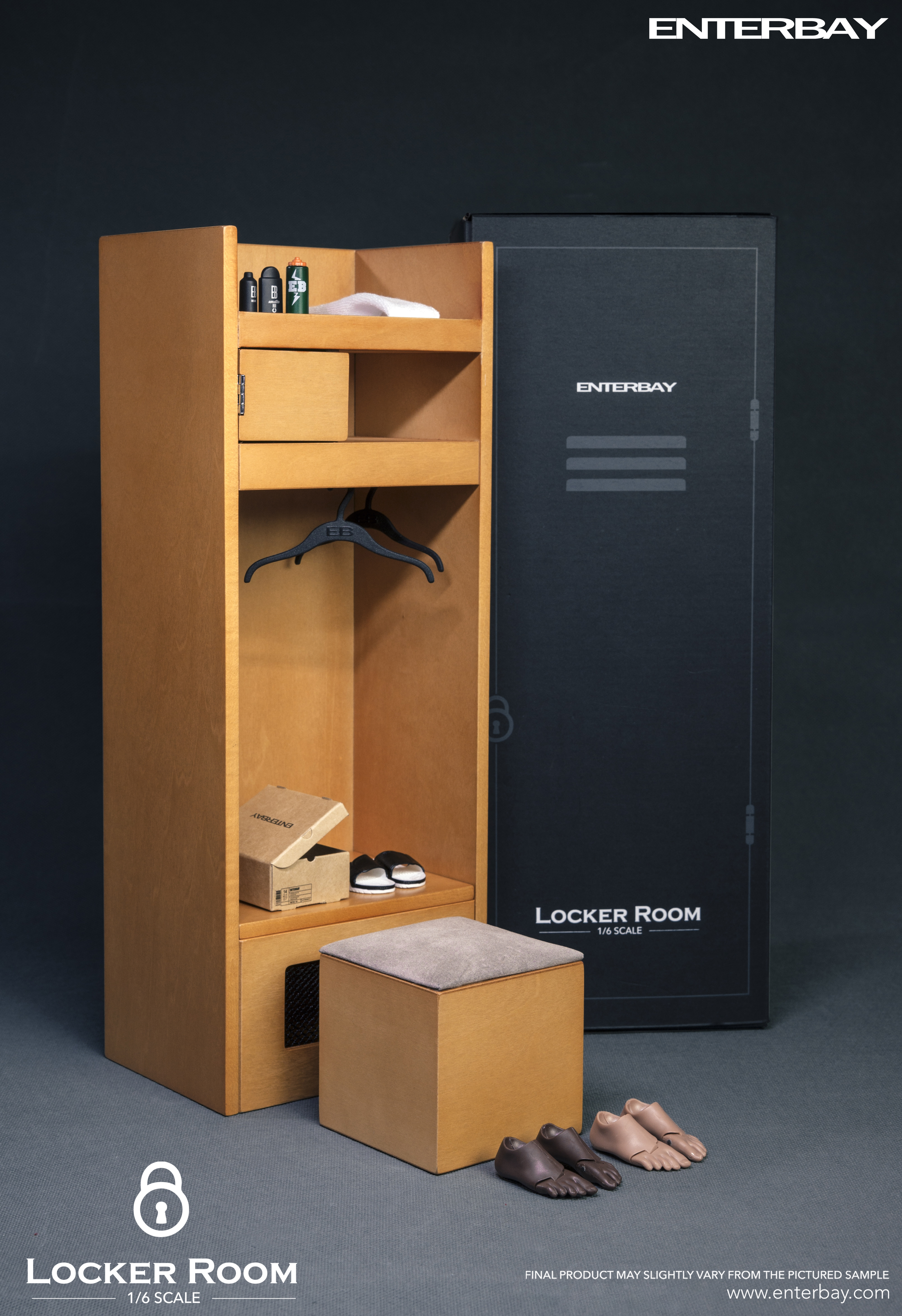 Enterbay 1/6 NBA 球员专属木制 Locker Room - zFrontier 装备前线
