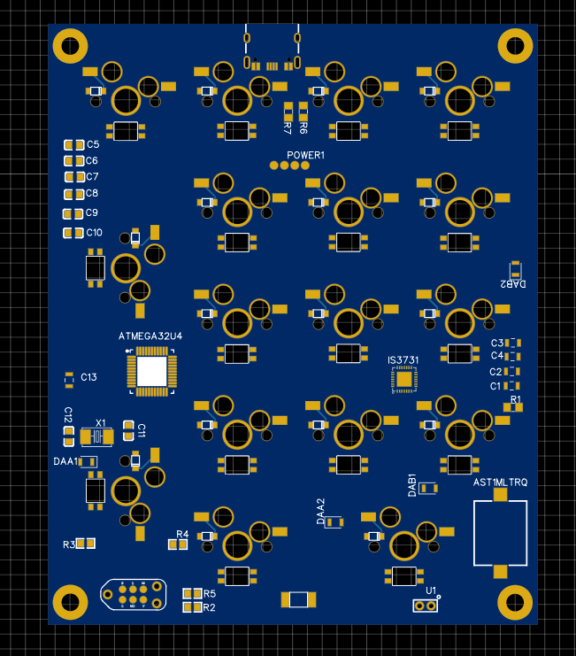 17键RGB pad(ATmega32U4+IS3731) - zFrontier 装备前线