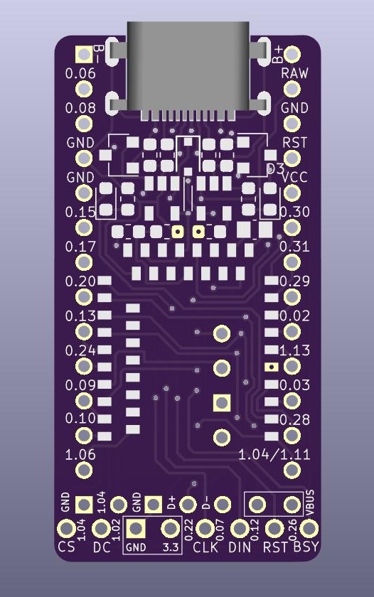 Just an update，duplicate GND and VBUS pins of USB row and align them to ...