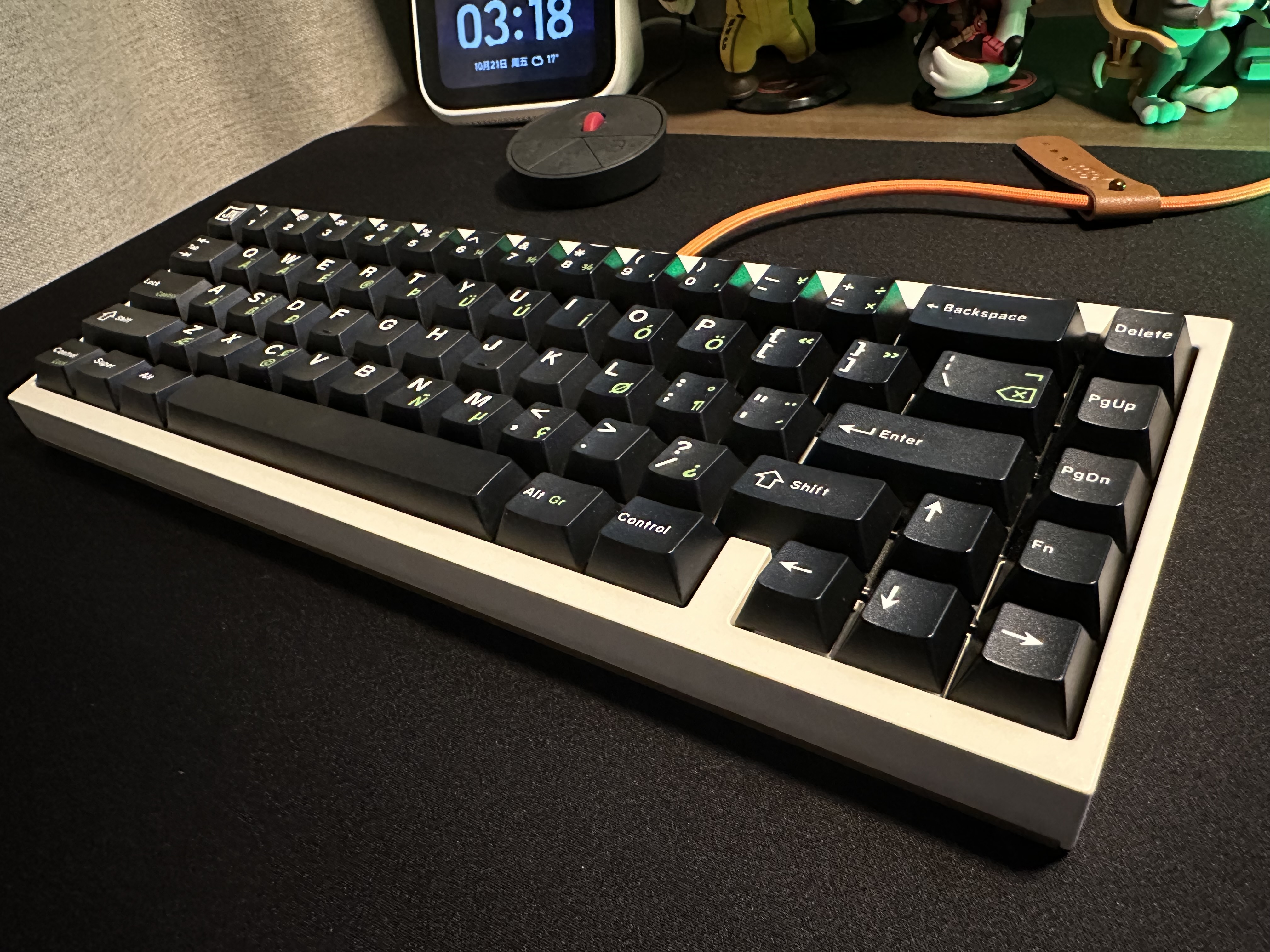 link65 白金 套件：ow link65 键帽：皇家打字机 zf购入 轴体：流光轴 3204精润 卫星轴：TX pcb卫星轴 fr4定位板 ...
