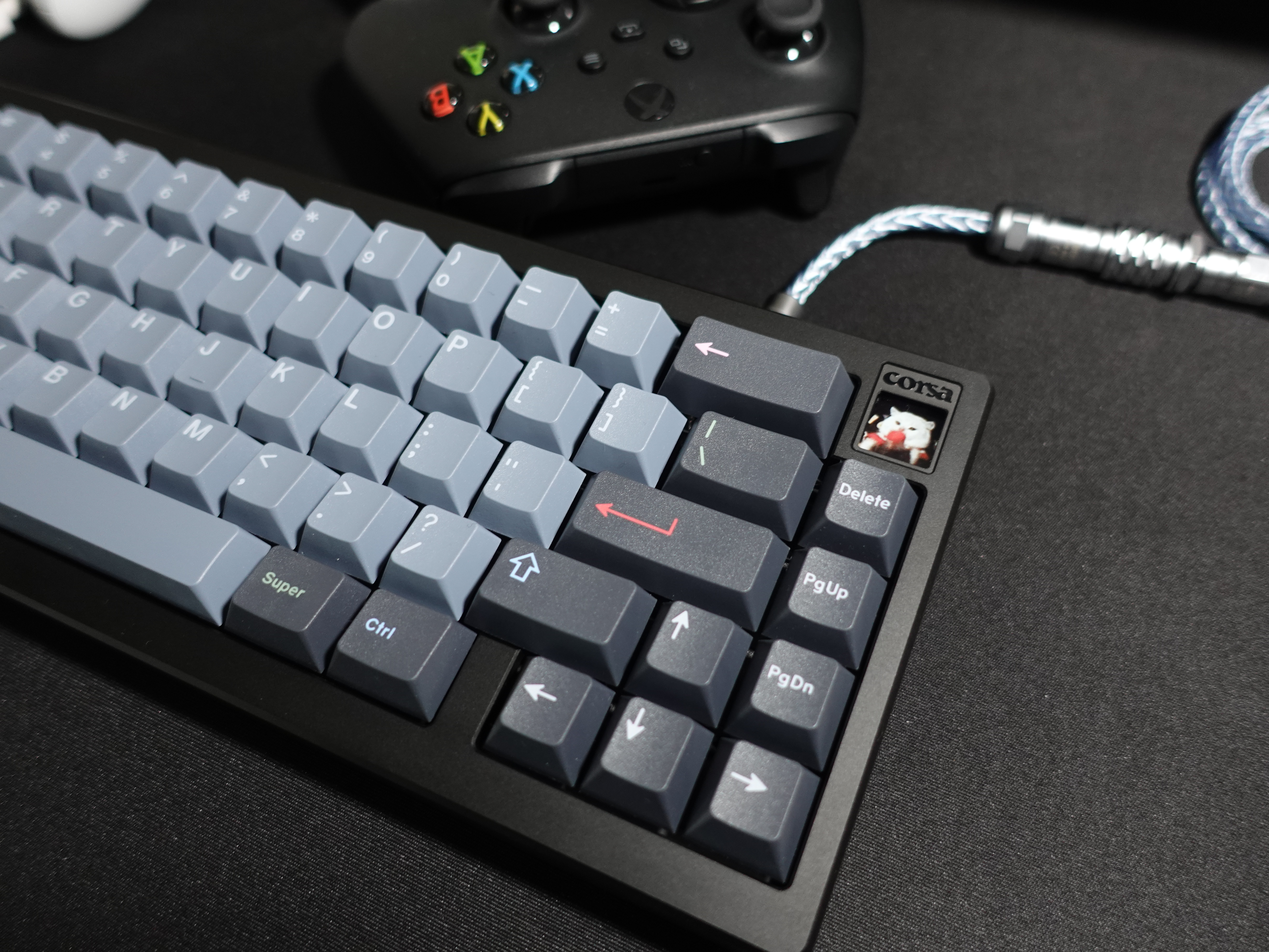 Corsa 阳极黑 ＋gmk Nord 套件 Matrix Corsa 阳极黑pvd 键帽 Gmk Nord 卫星轴 Tx 12 轴体 自润