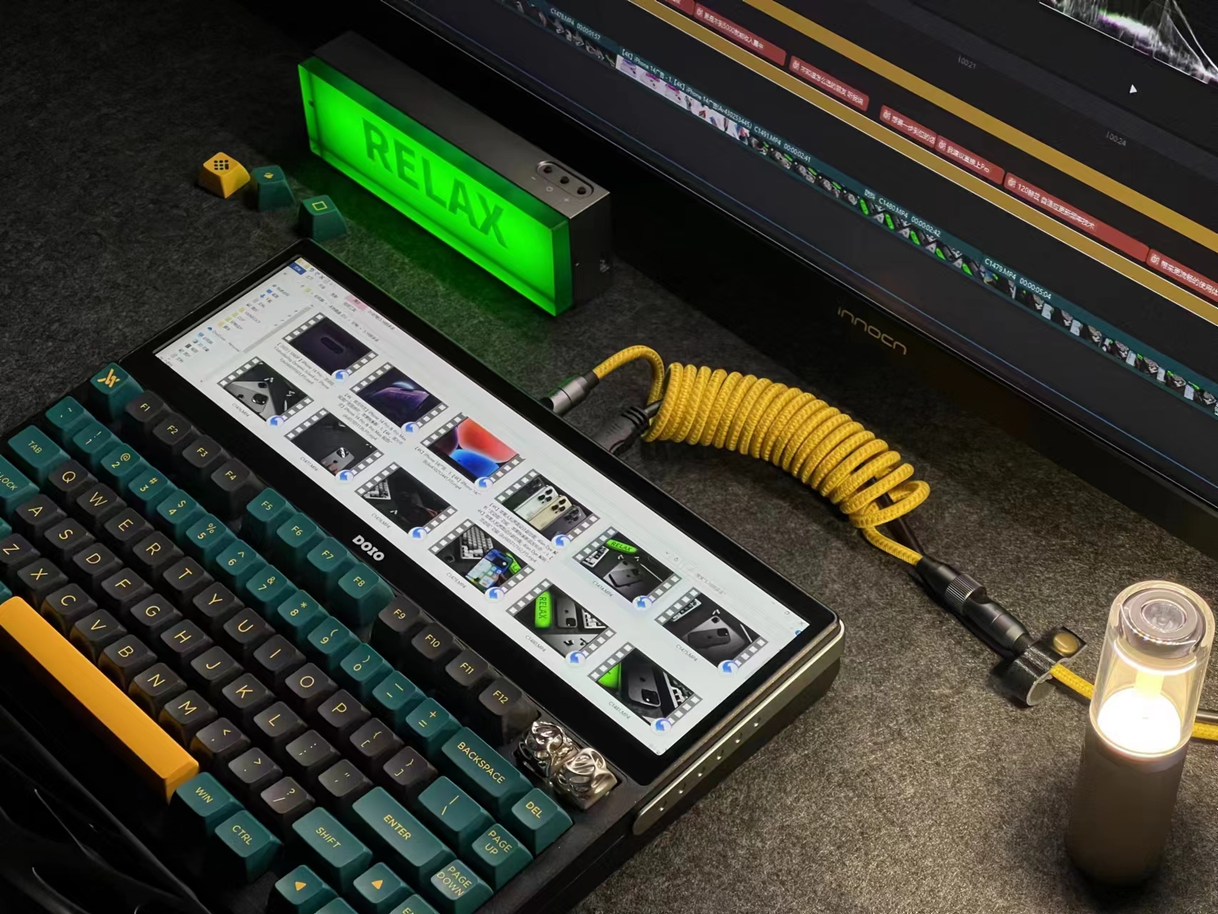 DOIO 82键12.6寸拓展屏铝合金机械键盘套件 现货发售 - zFrontier 装备前线