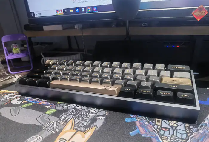 Rakka雷喀外设 60配列磁轴键盘自组diy rakka磁轴pcb+fr4沉金定位板+tofu60 redux 阳极灰+佳达隆虎年限定金属键 ...