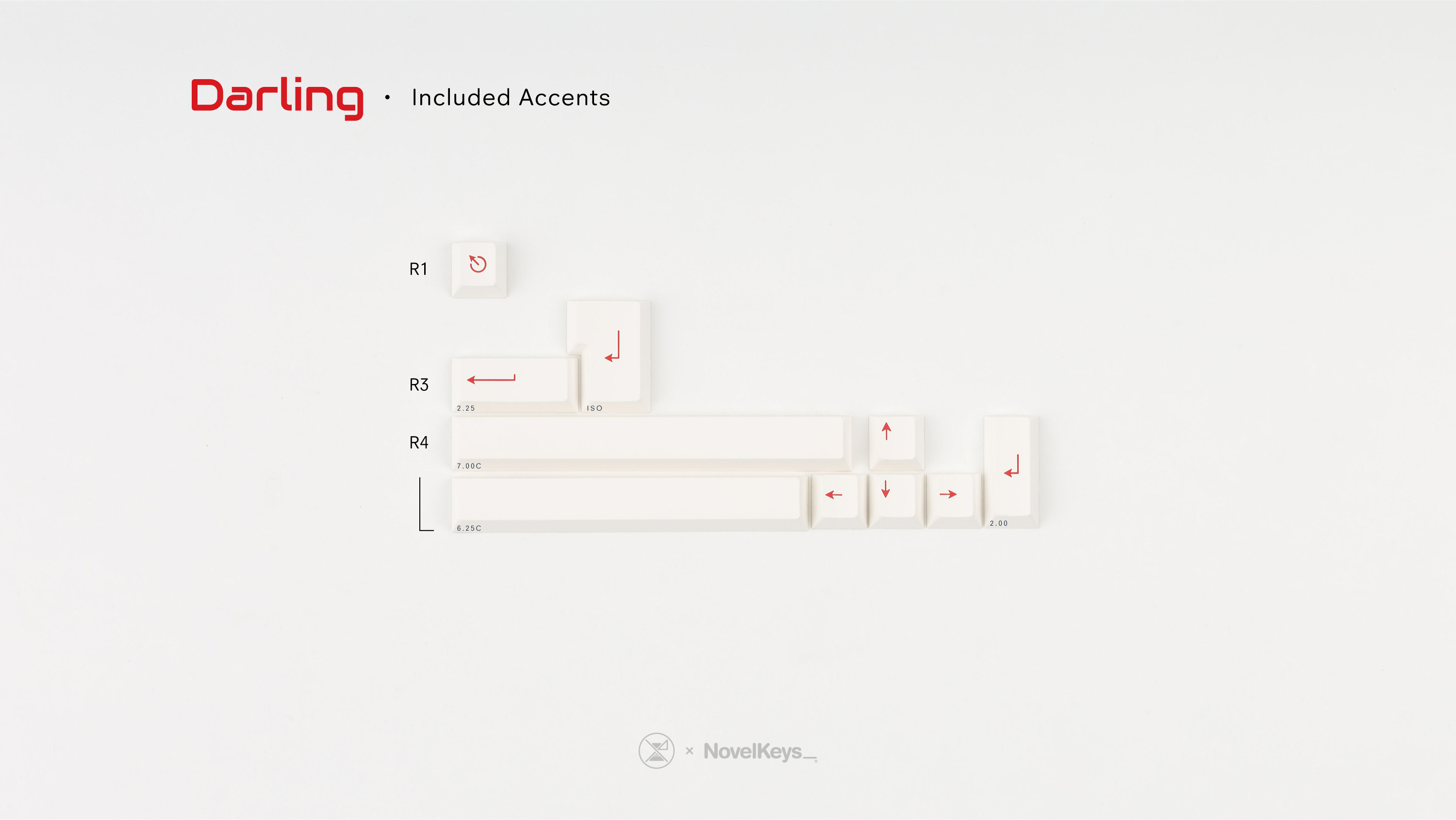 Key Kobo Darling 二色 ABS键帽 - zFrontier 装备前线
