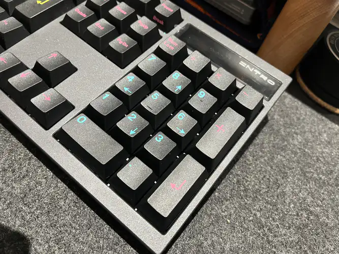 Intro S100 五彩斑斓的黑～ Keyboard： Intro S100 Keycaps: Kkb Miami Night Switch ...