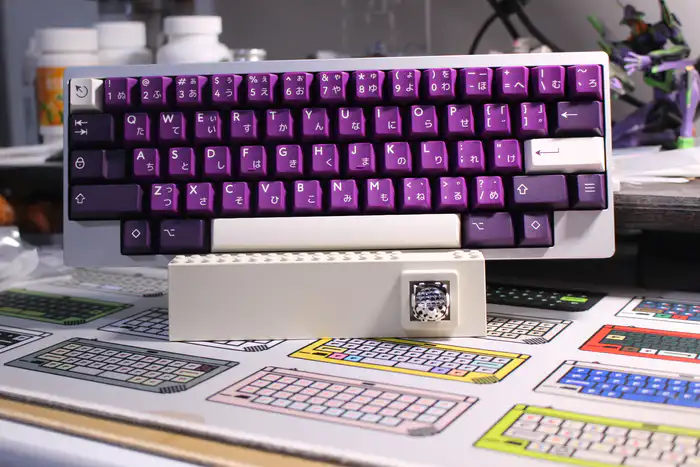 Neo60cu 阳极银 hhkb 键帽：pbtfans 紫水晶 - zFrontier 装备前线