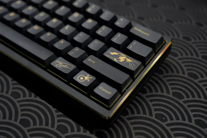 弥达斯之触 键帽:kap midas 套件:BD60 黑金 - zFrontier 装备前线