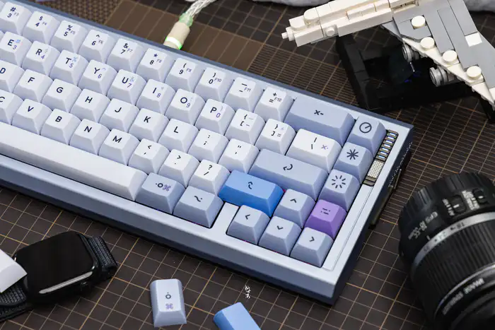 The Matrix Lab NOOS阳极天蓝开箱组装|操作员键帽|彼岸花轴|将拉杆融于键盘中 - zFrontier 装备前线