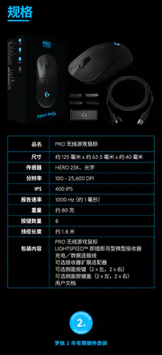 罗技 G Pro Wireless 无线游戏鼠标 GPW - zFrontier 装备前线